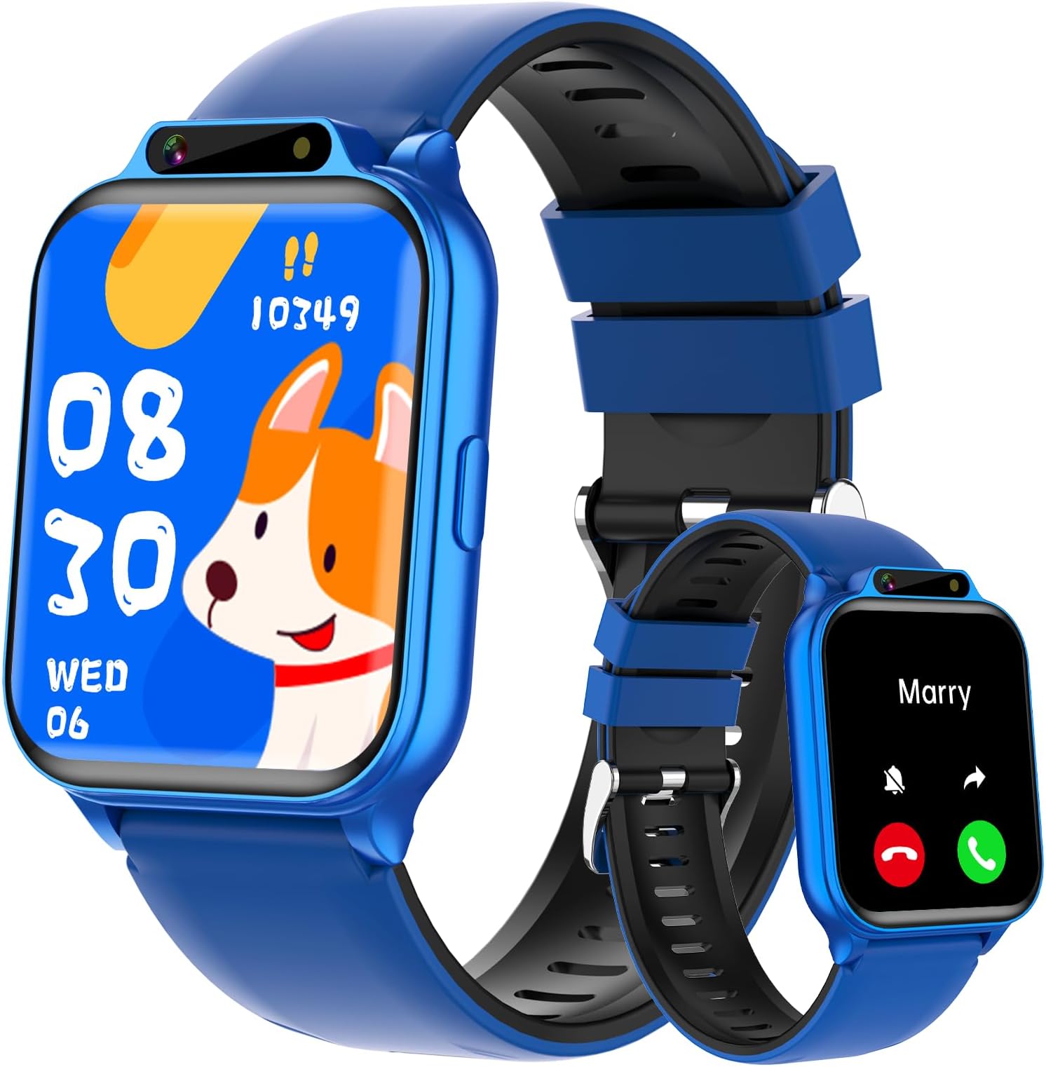 Amazon.com: Smart Watch for Kids, 1.85" Fitness Tracker with Heart Rate ...