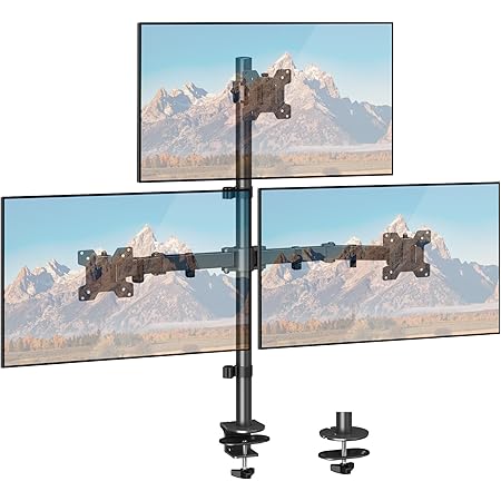 ELIVED Triple Monitor Arm, 806mm Tall Pole Triple Monitor Arm Desk ...