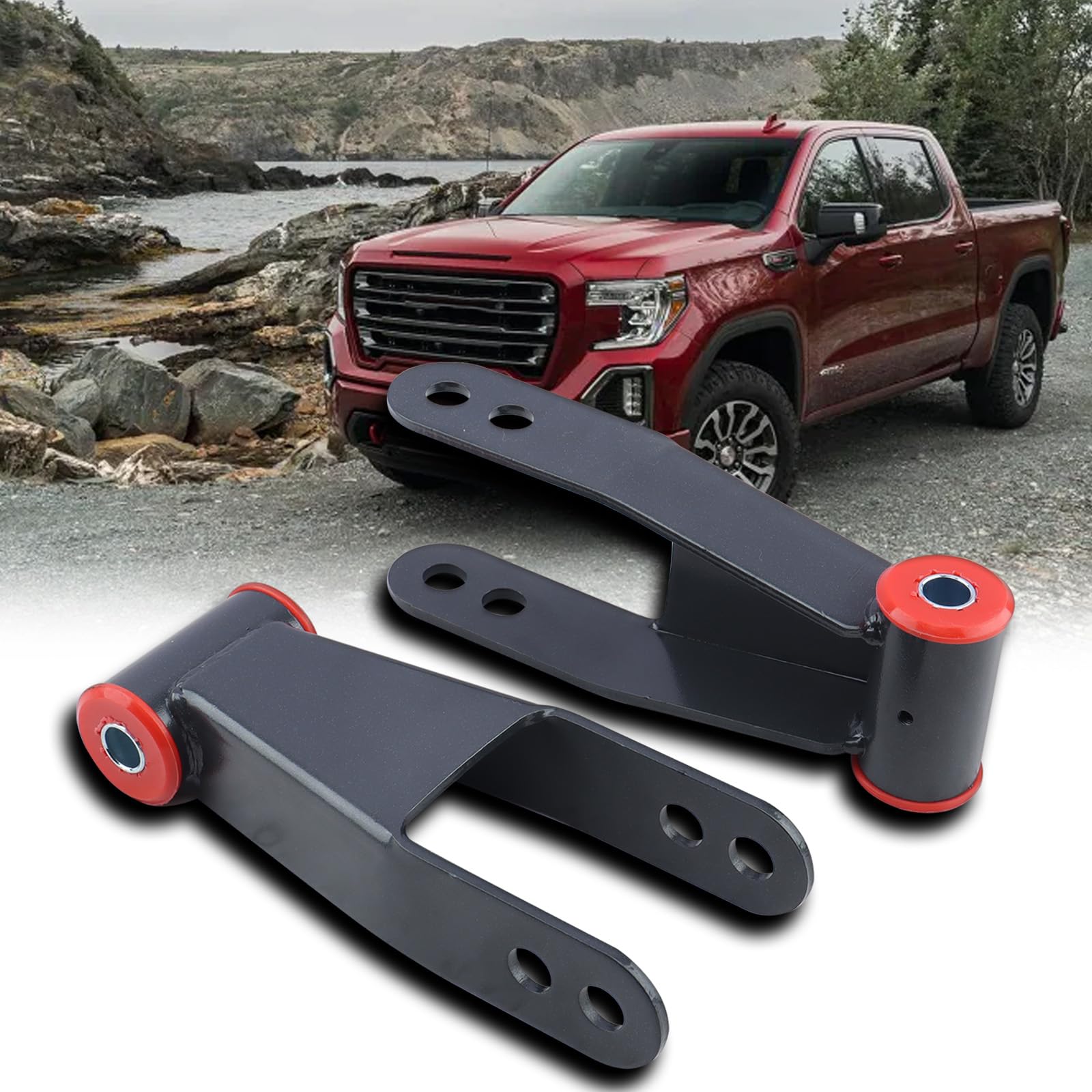 Amazon.com: 410520 2" Rear Drop Lowering Shackle Suspension Kit ...