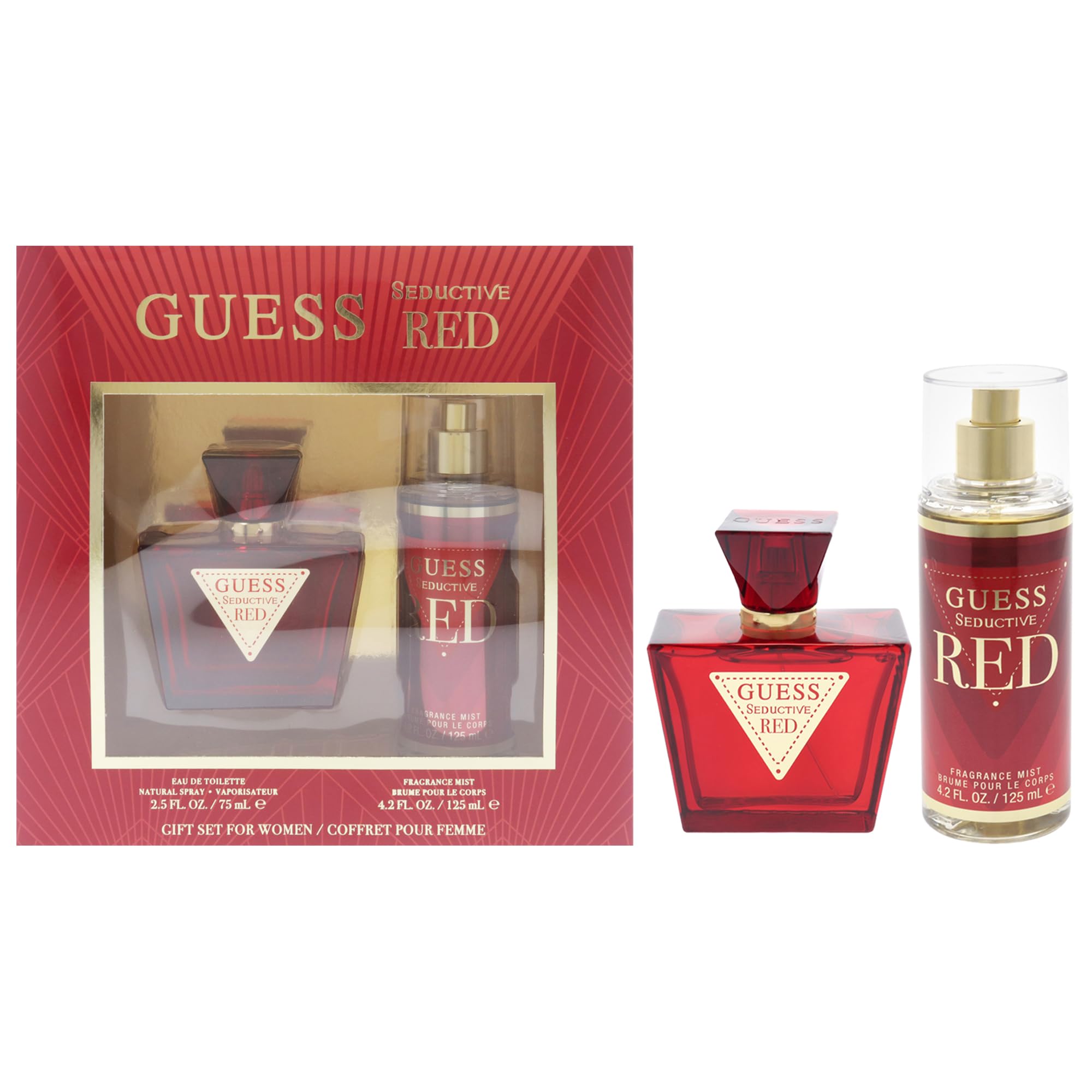 Amazon.com : Guess Seductive Eau de Toilette and Mist Red Gift Set for ...