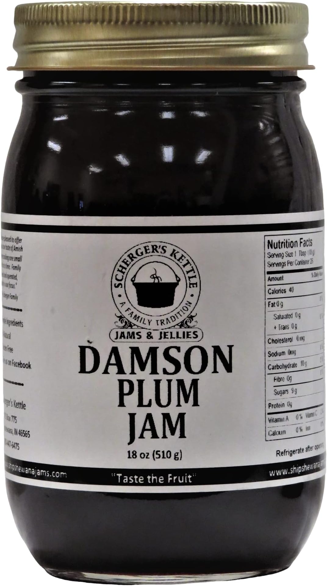 Amazon.com: Damson Plum Jam, 18 oz : Grocery & Gourmet Food