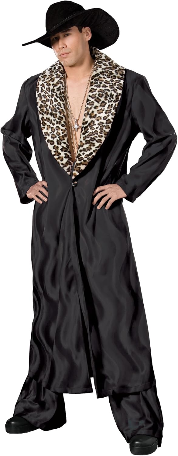 Amazon.com: Men's Pimp Mac Daddy Theater Costume, Black, Medium ...