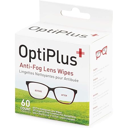 Amazon.com: OptiPlus Anti Fog Lens Wipes l Pre-Moistened l Cleaning ...