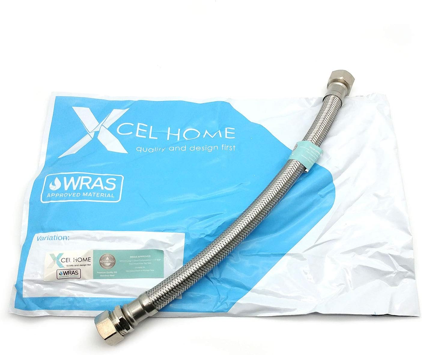 2 x WRAS Approved | 500mm x M10 (10mm) x 15mm Compression BSP ...