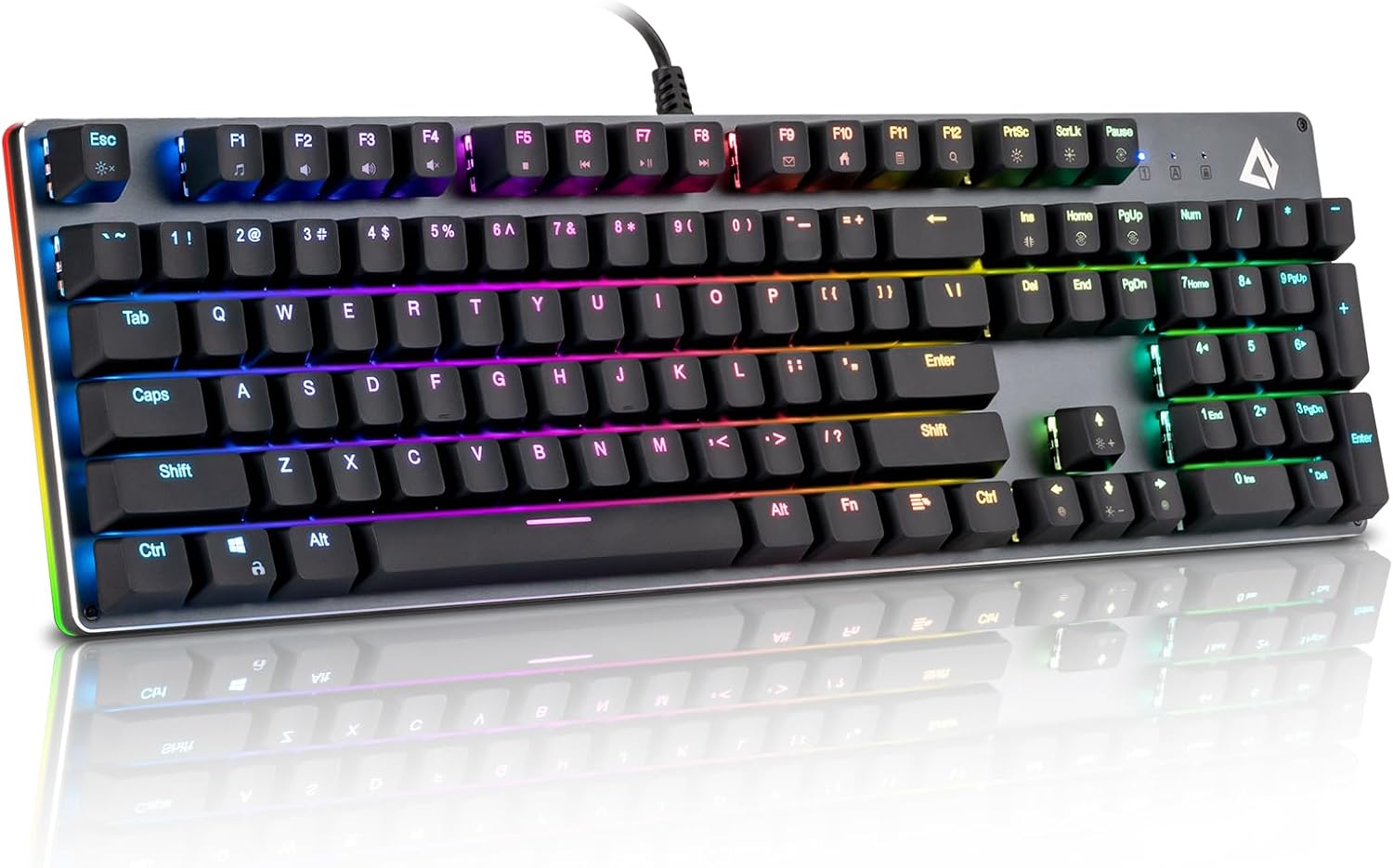 CHONCHOW Full-Size Mechanical Gaming Keyboard with Red Switches, Wired ...