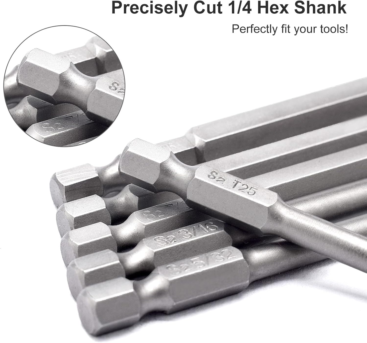 TOOLEAGUE Juego de 47 brocas de llave Allen de cabeza hexagonal métrica ...