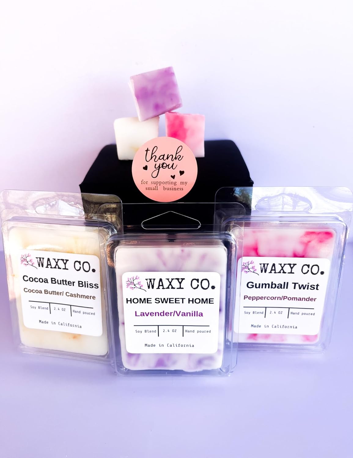 Amazon.com: Waxy Co. Highest Fragrance Wax Melts 3 Pack - Cocoa Butter ...