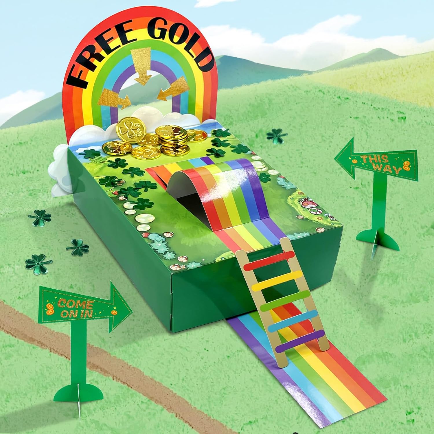 Amazon.com: AOYOO DIY Leprechaun Trap Kit St Patrick's Day Craft Set ...