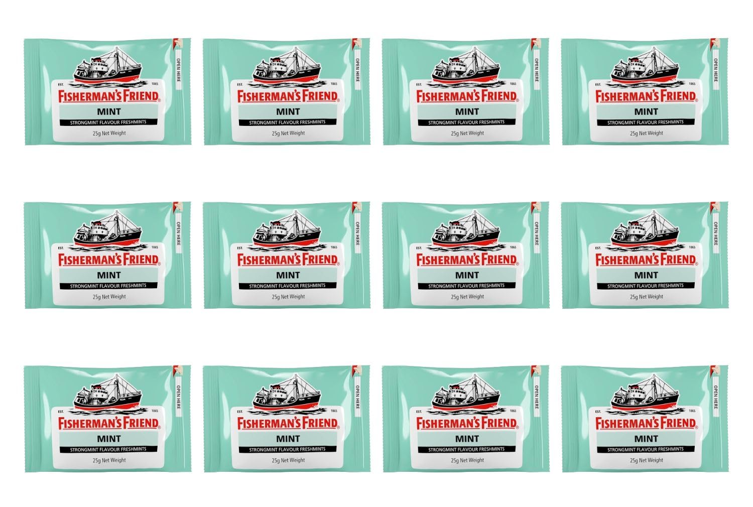 Snapklik.com : Fishermans Friend Mint Flavour 25g X 12 Pack