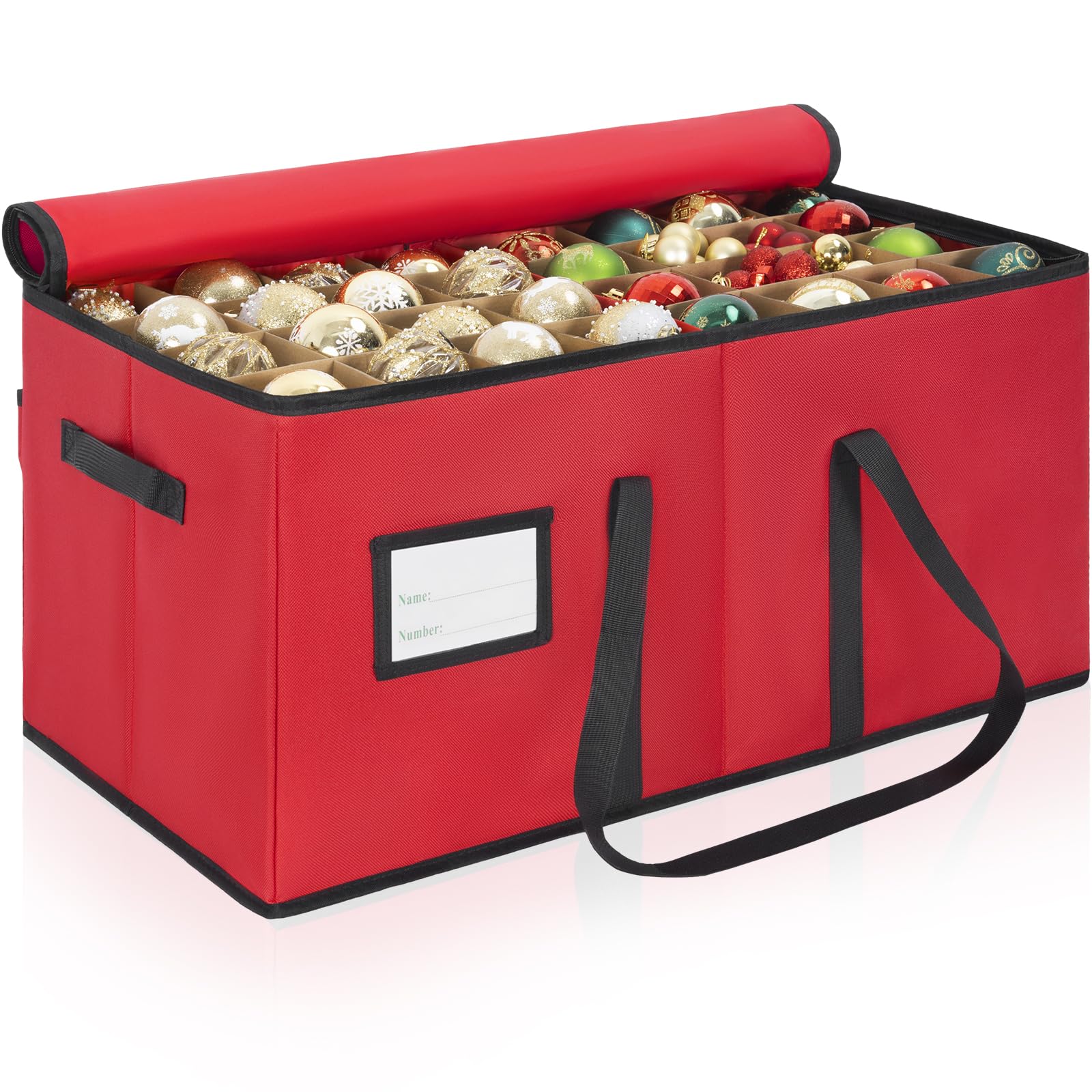 ITHWIU Christmas Ornament Storage Container 128 Dividers Ornament ...