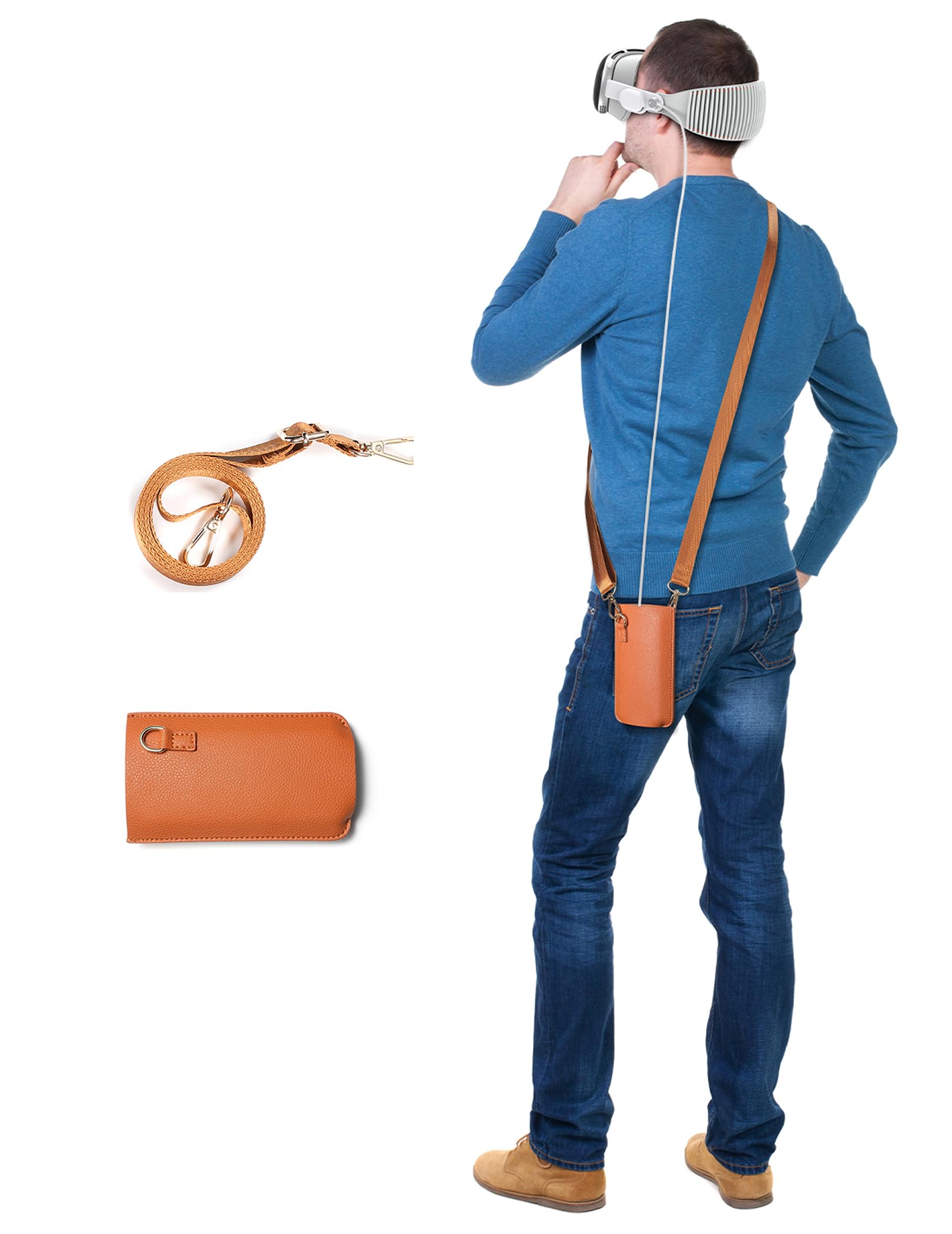 Snapklik.com : Vision Pro Brown Case