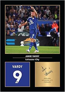 Icons Wall Art Jamie Vardy Signed A4 Printed Photo Picture Display Gift ...
