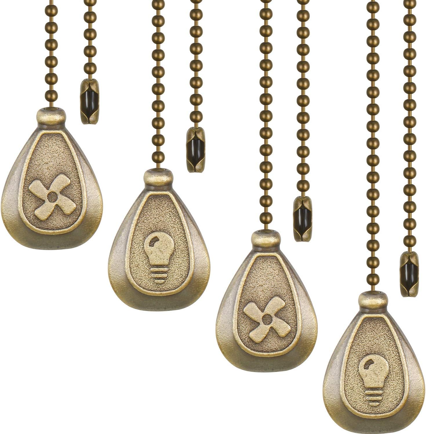 8 Pieces Pull Chains Extension Fan Pull Chain Pendant Ceiling Fan Pull ...