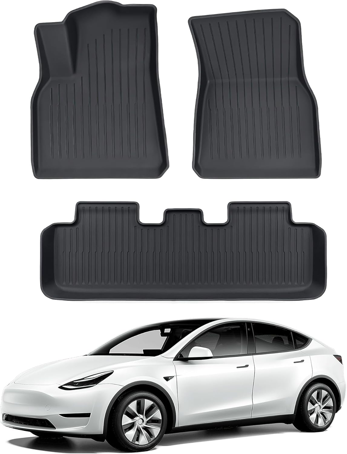 Amazon.com: MIRAIDON Tesla Model Y Floor Mats, TPE Eco-Friendly Heavy ...