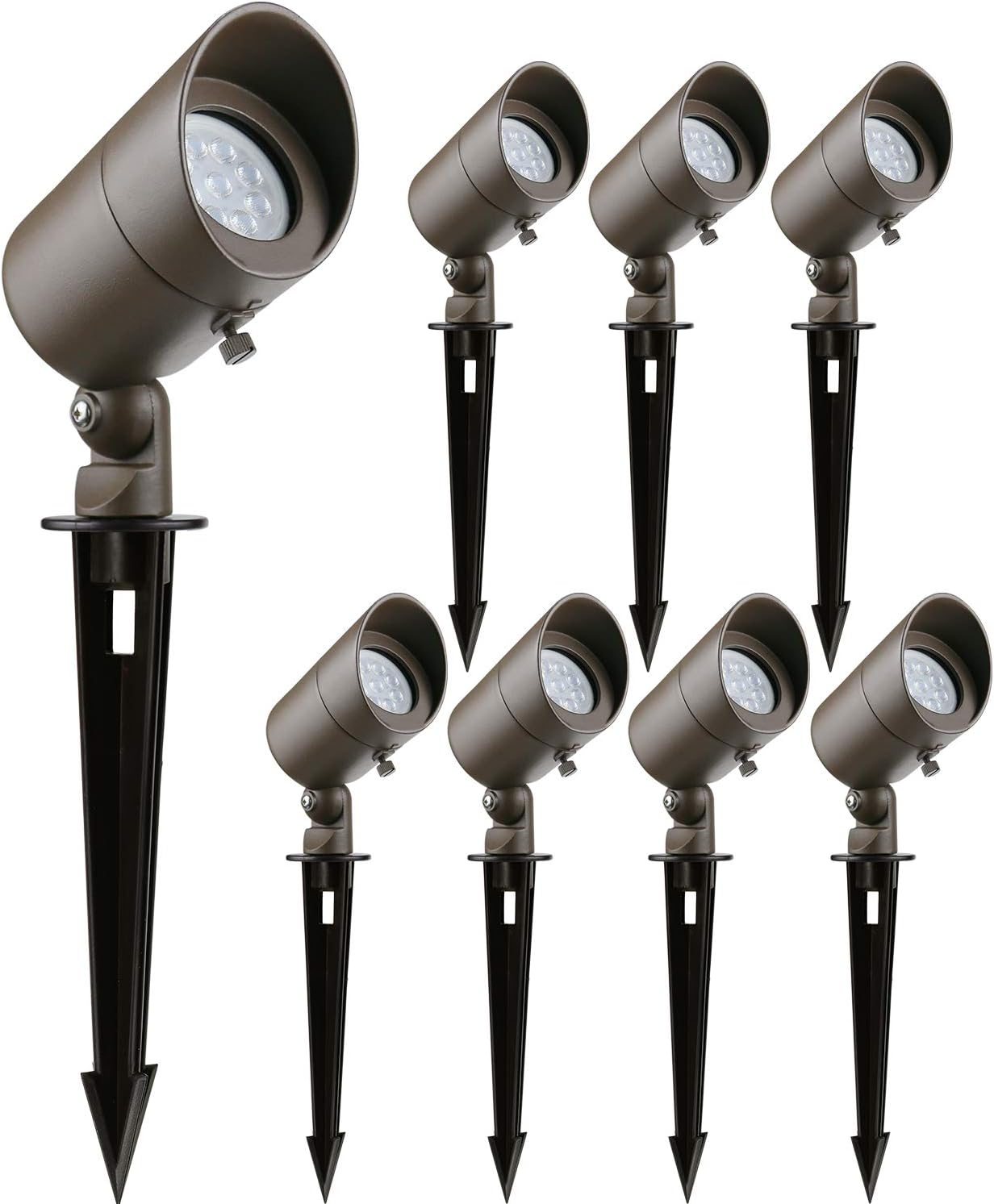 4W LED Landscape Lighting Low Voltage Landscape Lights Spotlights GL101 ...