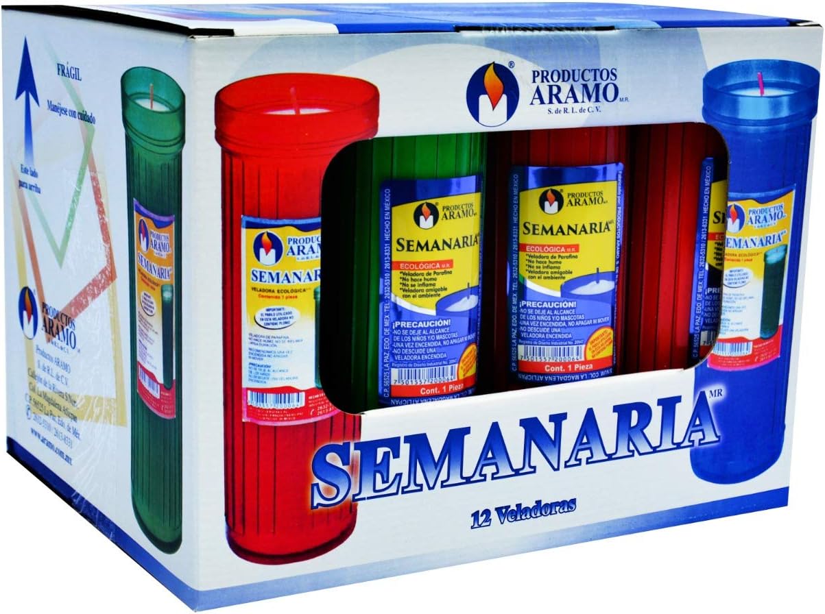 ARAMO | Caja ARAMO 3.5 Días | Veladora Ecológica | 12 piezas con 180 gr ...