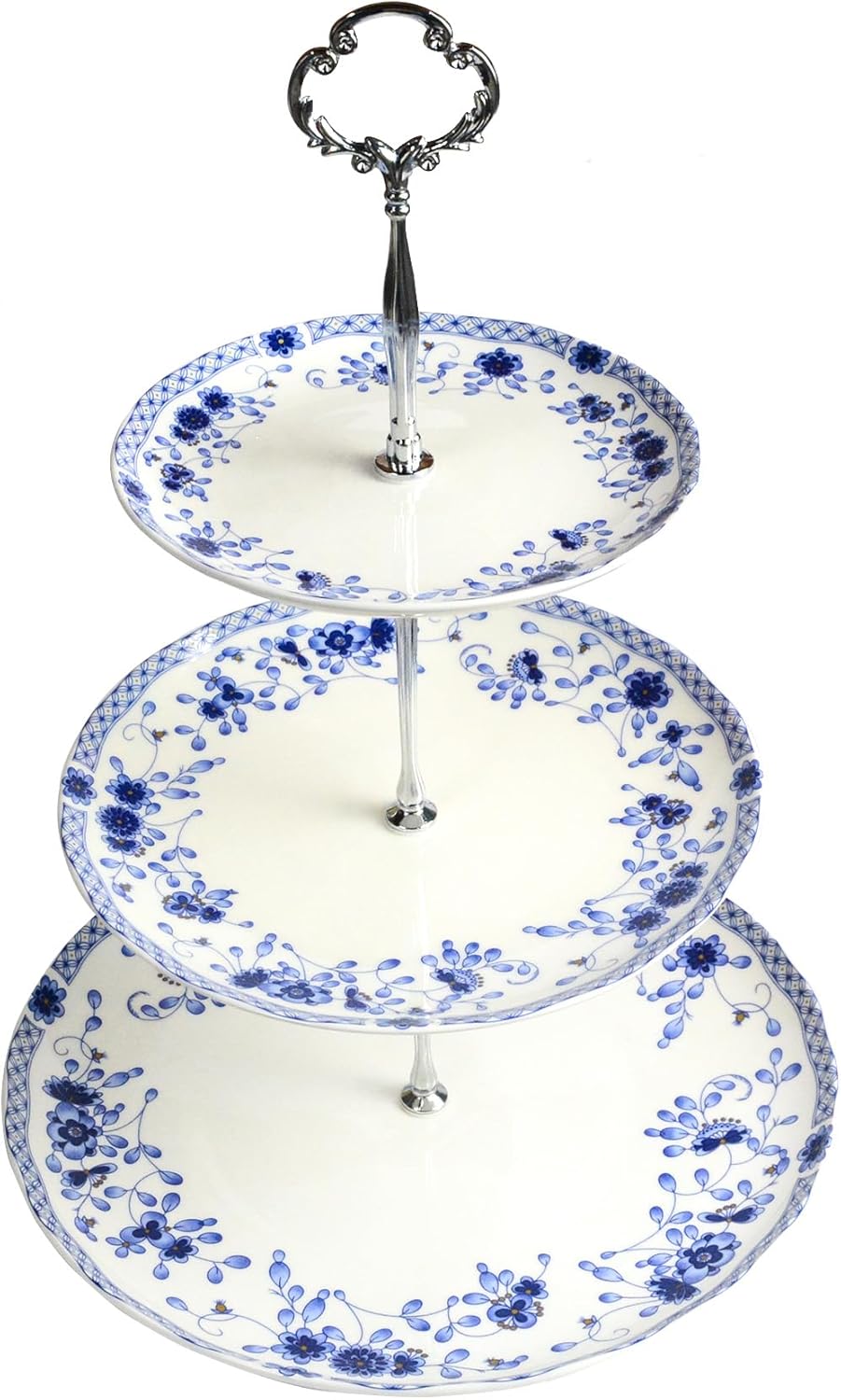 Amazon.com: LE POTOCIO 3-Tier Afternoon Tea Stand, Porcelain Cupcake ...