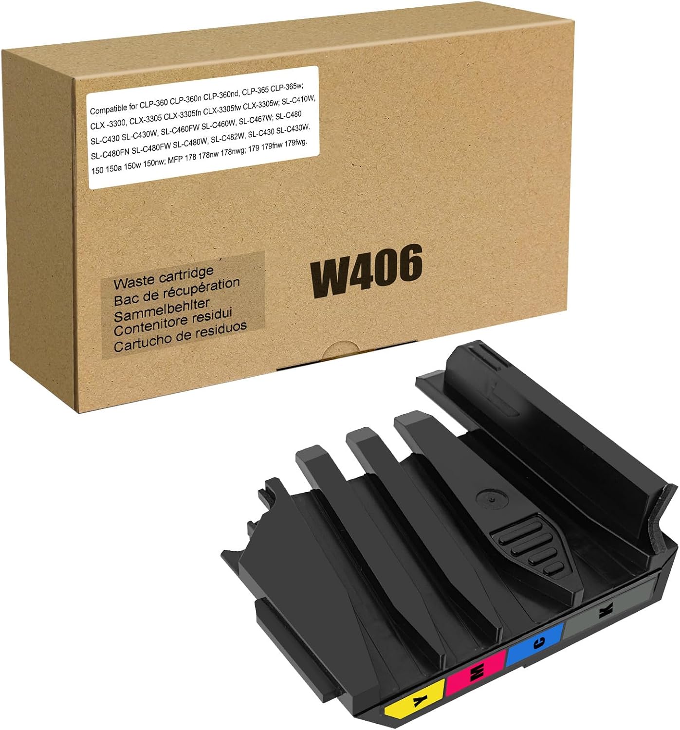 Amazon.com: TOPRINT CLT-W406/SEE W406 SU426A 5KZ38A Compatible Waste Toner Cartridge for CLP-360 ...