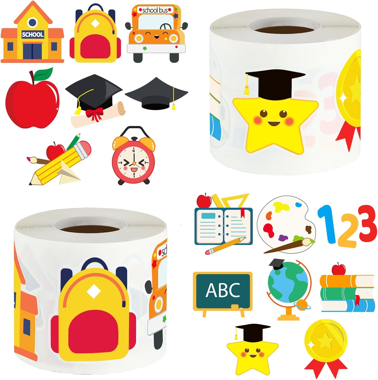 Amazon.com: FEBSNOW Kindergarten Graduation Stickers 600PCS Self ...