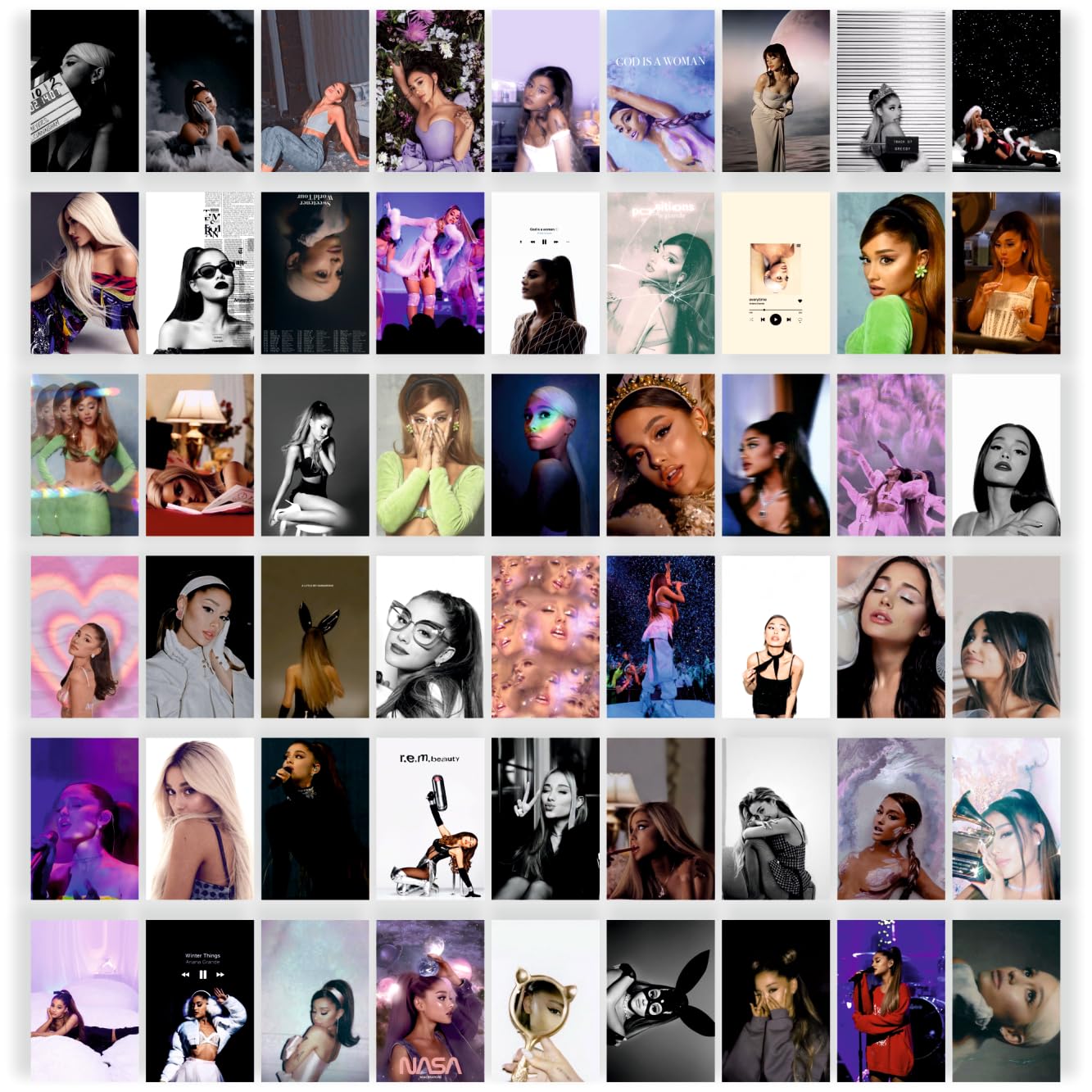 SAW Ariana Grande Posters Wall Poster - Pack Of 54 | 4 x 6 Inches ...