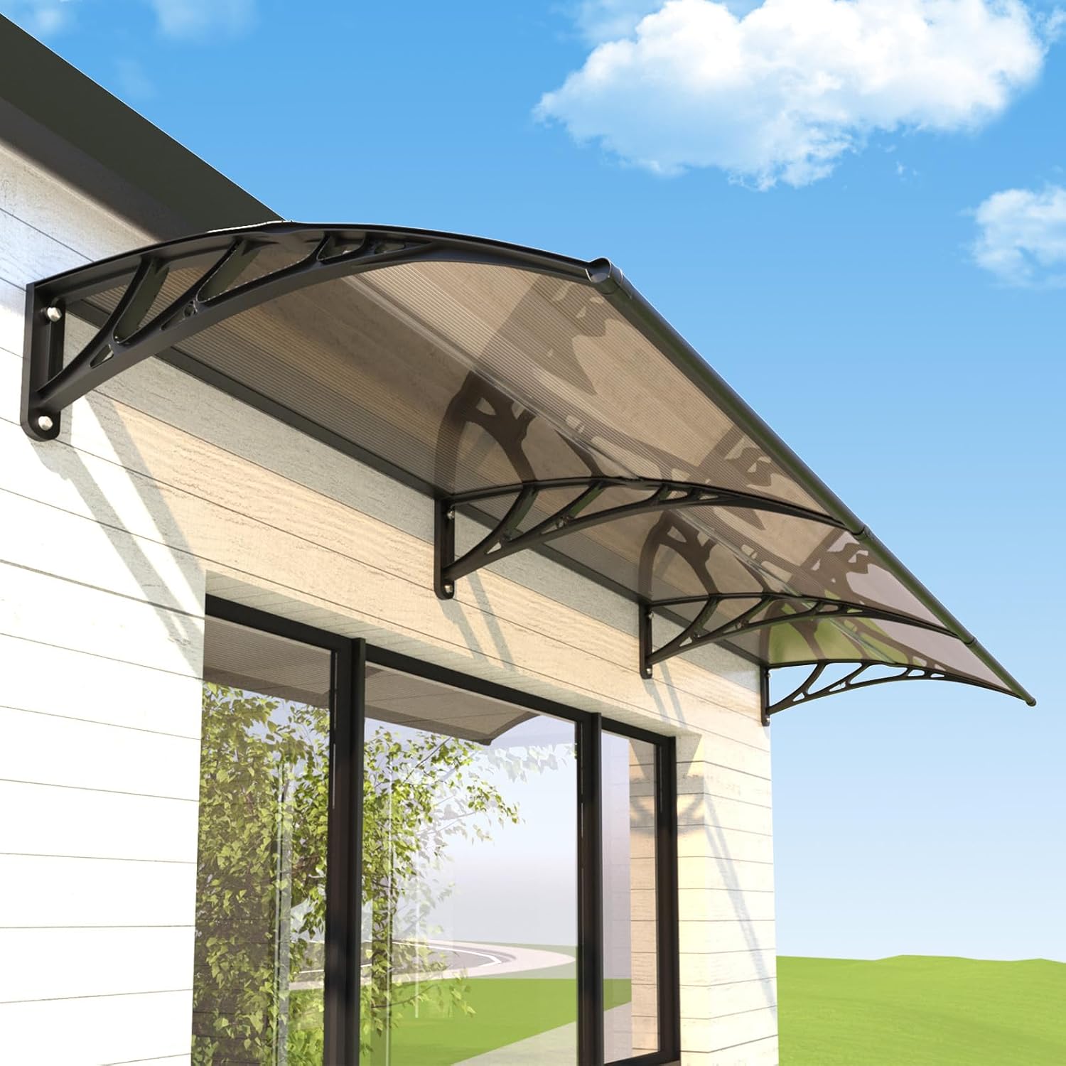 Amazon.com : NEBAIKA Awning for Outside, 40x120 UV-Resistant Rain and ...