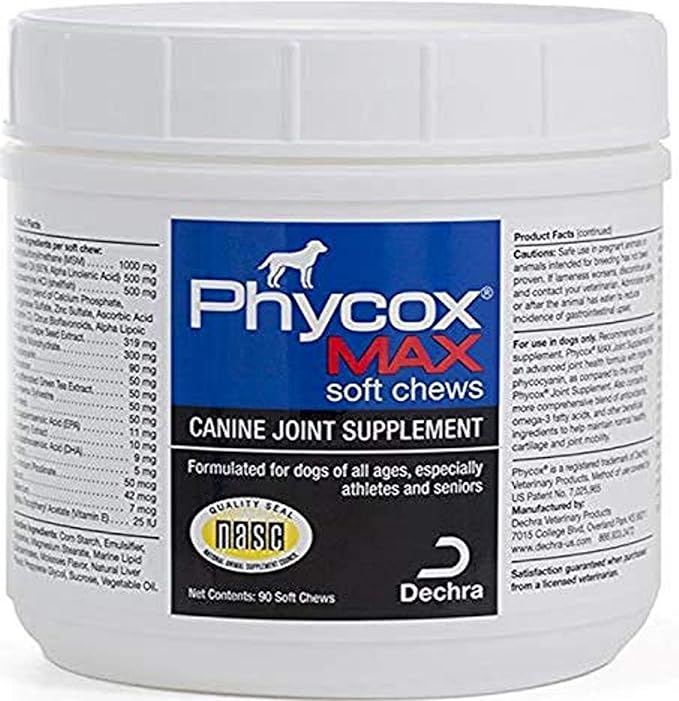 Amazon.com: DechraSupply Phycox MAX Soft Chews, Joint Supplement for ...
