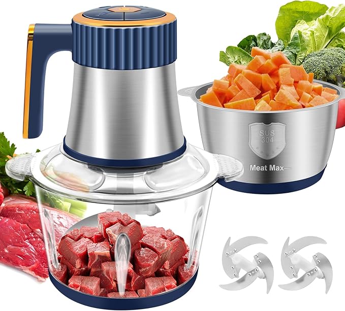 Amazon.com: Food Processor, 5 Speed Meat Grinder Electric Food Chopper ...