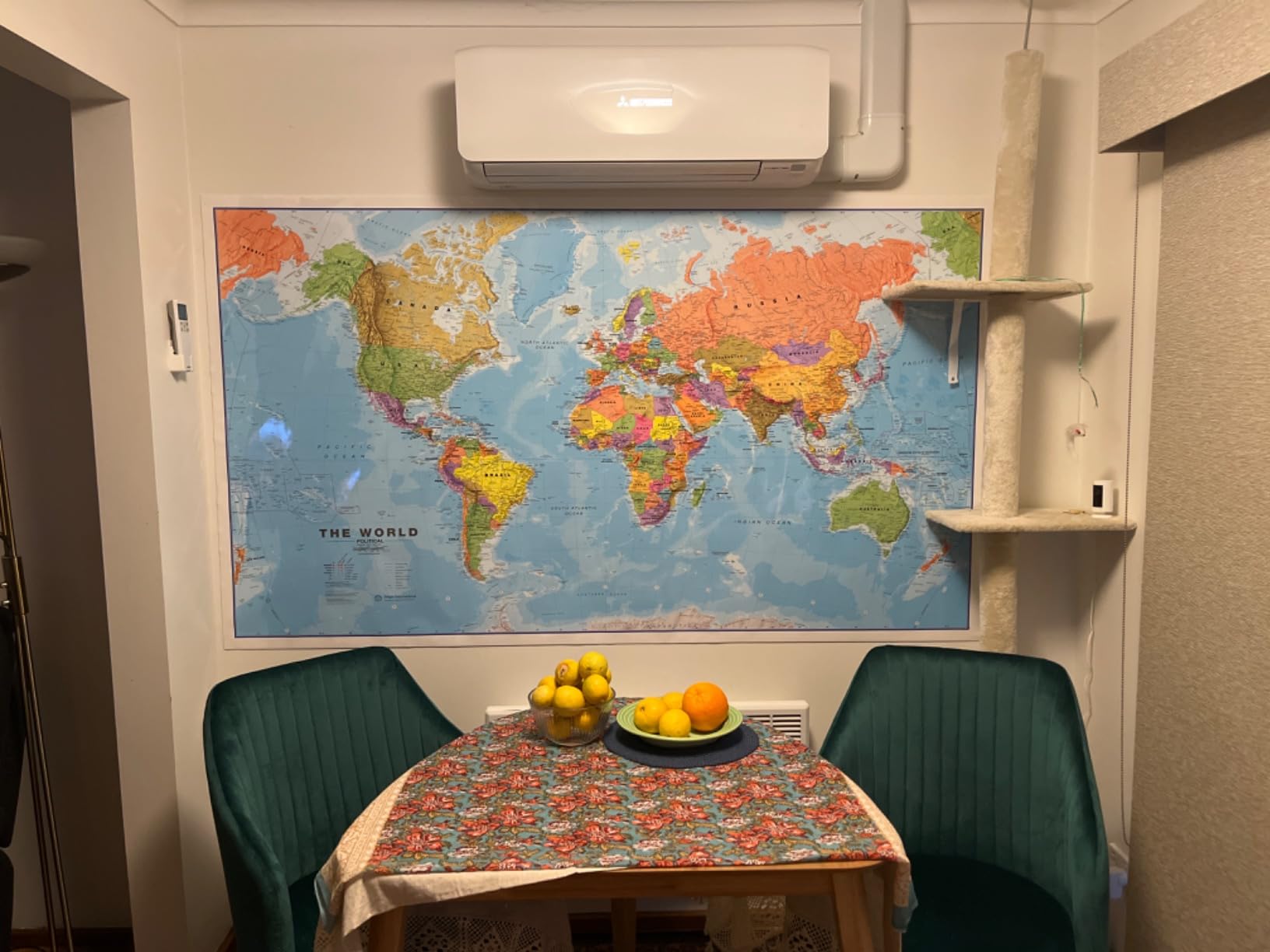 Maps International - Giant World Map - Mega-Map Of The World - 197cm (w ...