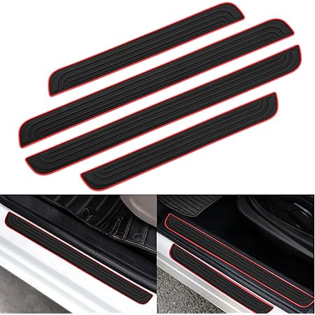 Amazon.com: Autogood Car Door Sill Plate Protectors,Door Entry Guards ...