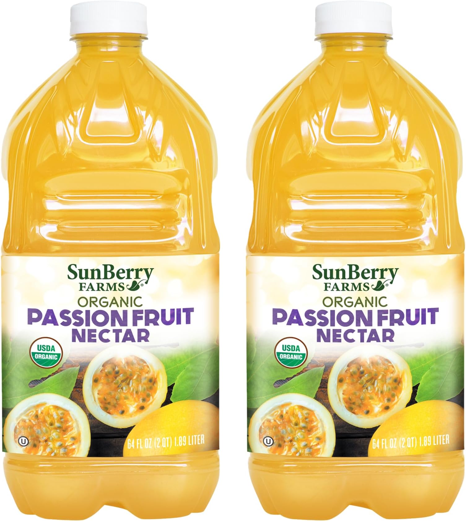 Amazon.com : Sunberry Farms Organic Passion Fruit Nectar, 64 Fl oz, 2 ...