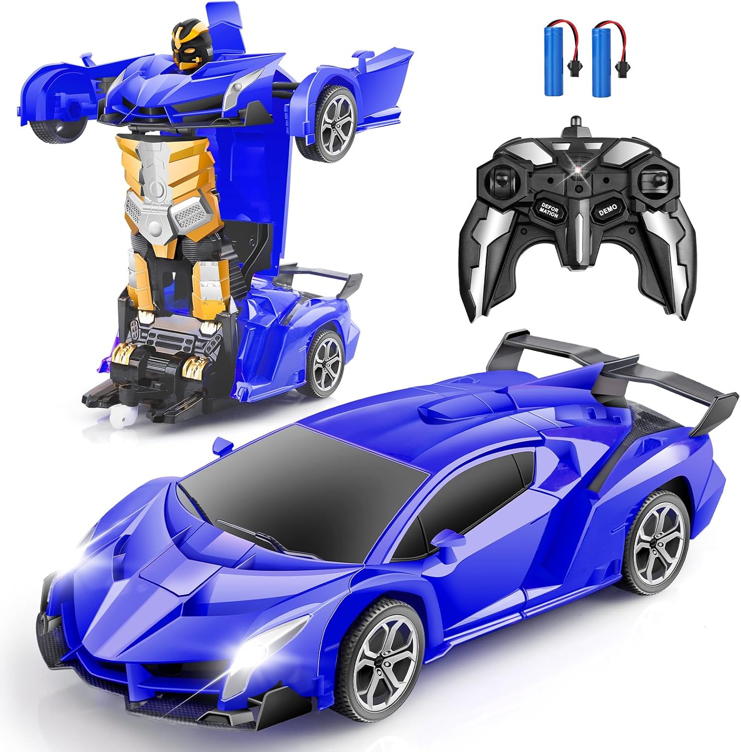 Amazon.com: Blackma Remote Control Car - Transform, One-Button ...