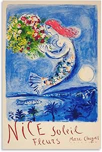 Amazon.com: The Bay of Angels - Sun And Flowers by Marc Chagall ...