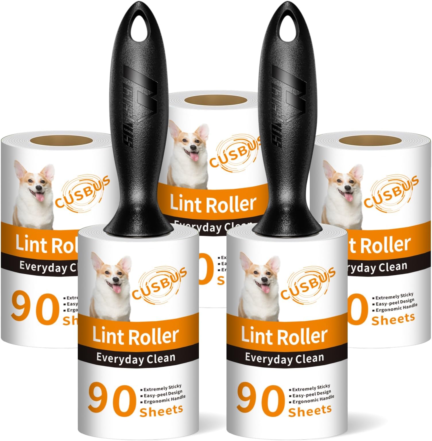 Amazon.com: COMMEMA Lint Rollers for Pet Hair Extra Sticky, Pet Hair ...