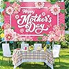 Amazon.com: Happy Mothers Day Banner, Large Mothers Day Party Backdrop ...
