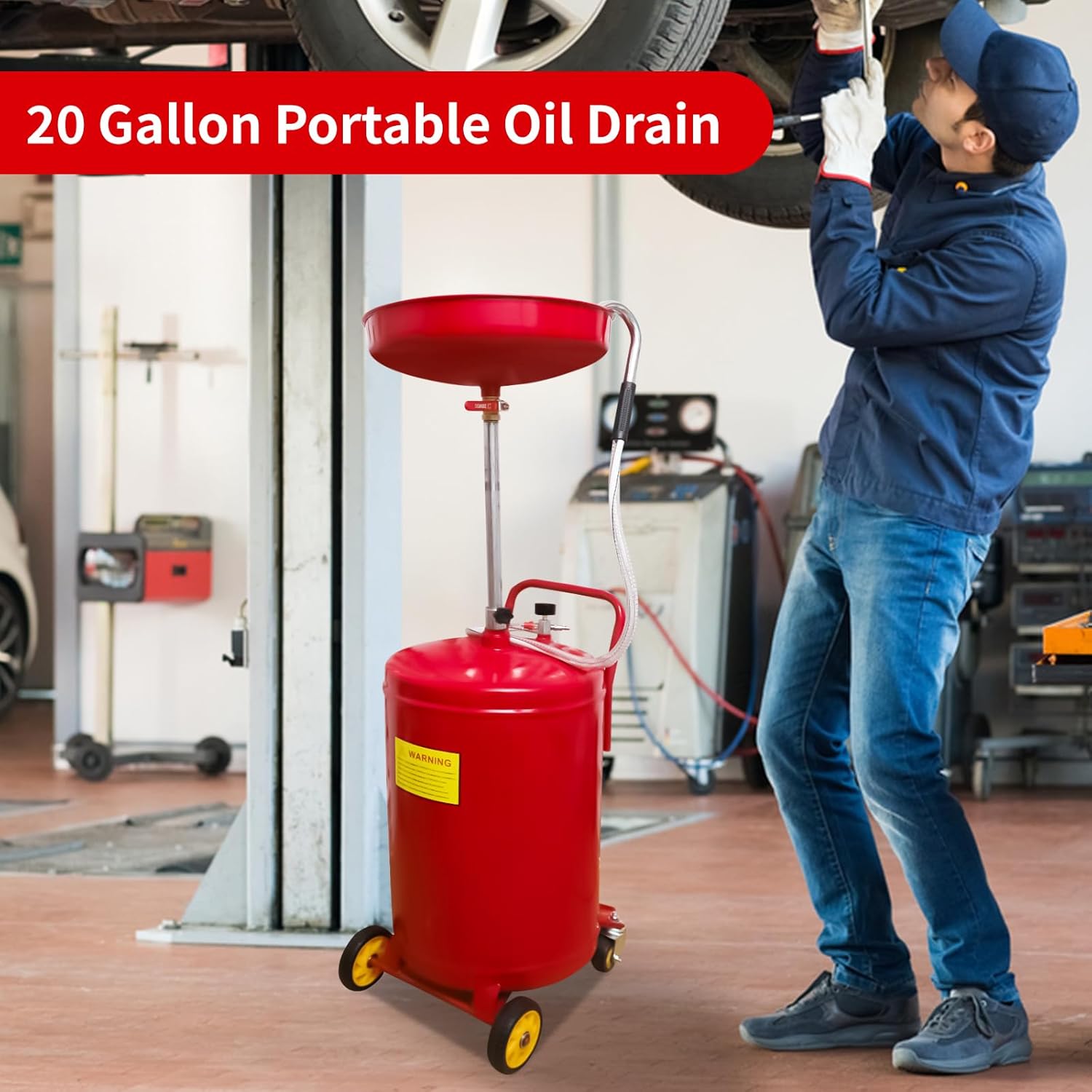 Aain® 20 Gallon Portable Waste Oil Drain Tank for Nepal | Ubuy