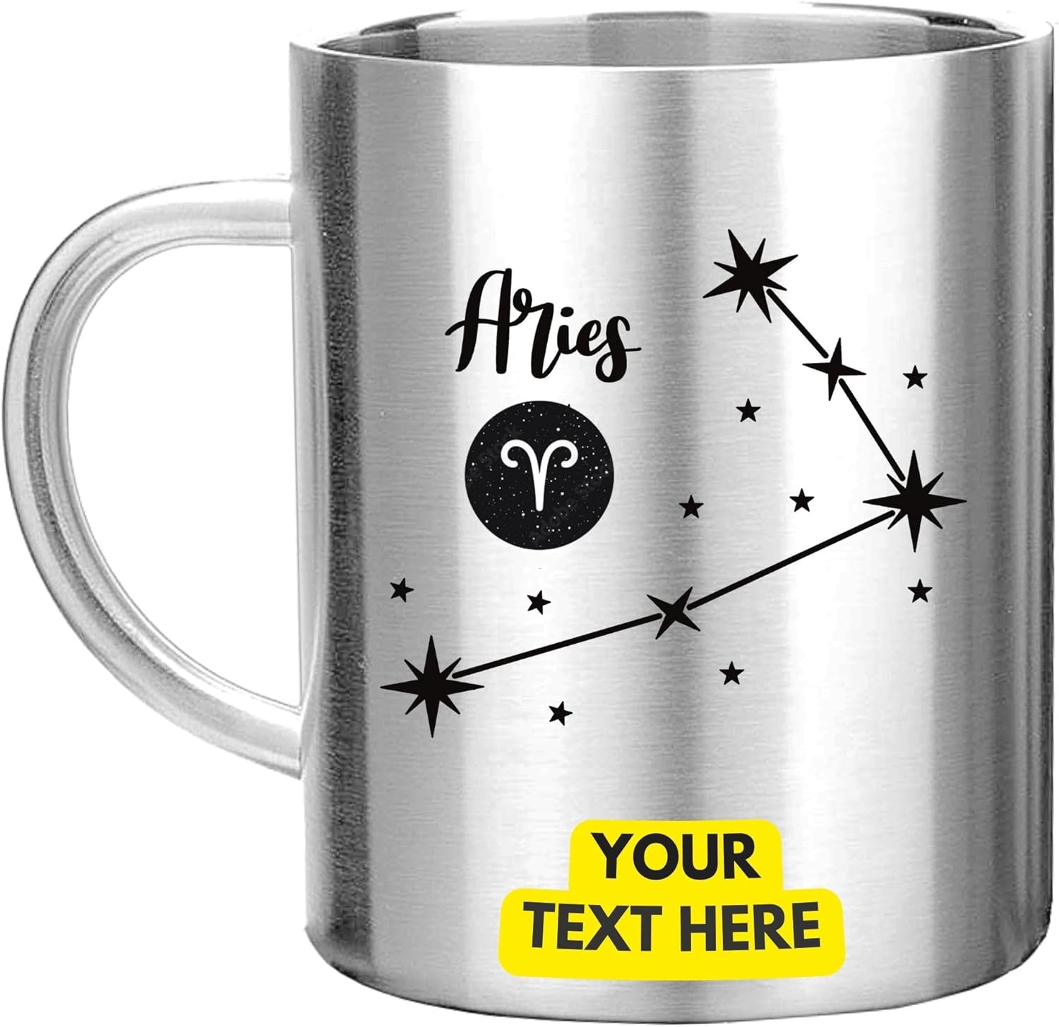 Amazon.com: Zodiac Sign Coffee Mug - Astrology Constellation Stainless ...