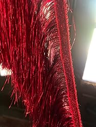 Amazon.com: KatchOn, XtraLarge Red Fringe Banner - 6.5 Feet, Pack of 2 ...