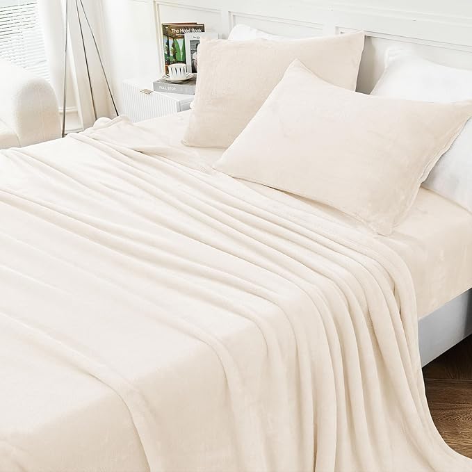 Amazon.com: YIYEA Micro Fleece Sheets Queen Size, Luxury Ultra Soft ...