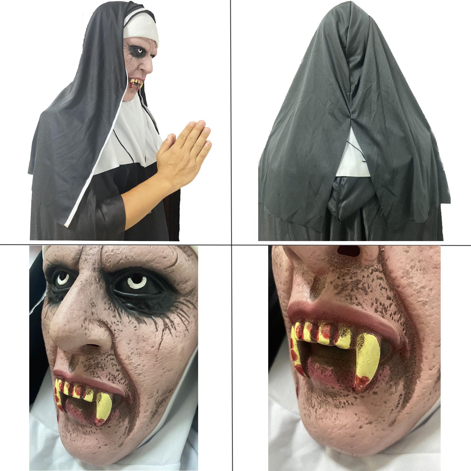 Snapklik.com : Scary Nun Masks,The Nun Creepiest Latex Full Head Mask ...