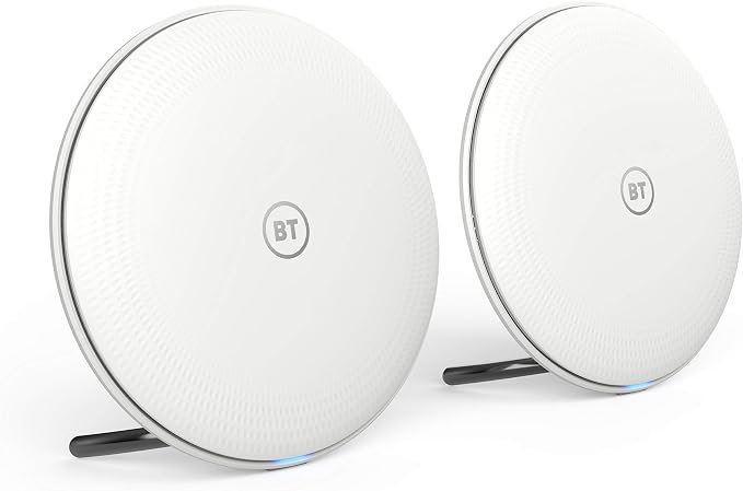 BT Whole Home Wi-Fi, Pack of 2 Discs, Mesh for Seamless, Speedy (AC2600 ...