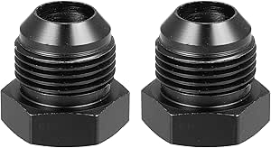 X AUTOHAUX 2pcs Car AN12 Male Flare Bolt Blanking Plug End Cap Lock Nut ...