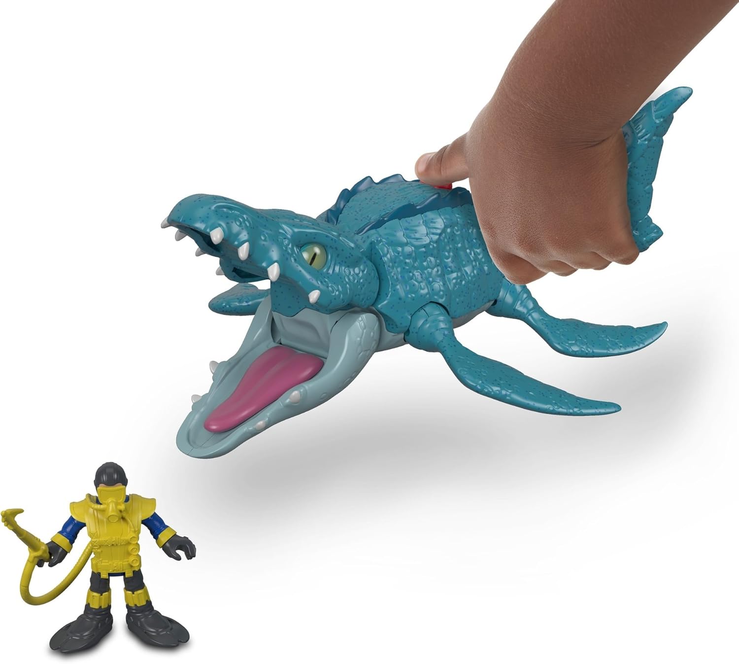 Jurassic World Imaginext Figure – Mosasaurus & Diver – BigaMart