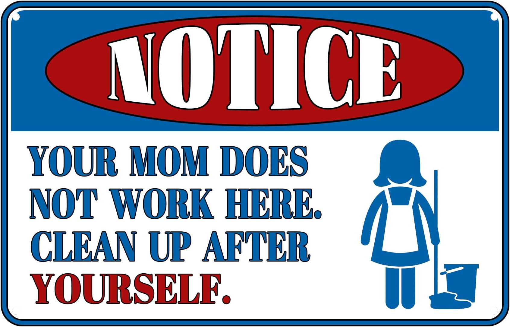 Amazon.com : LEGONGSO 2 Count Notice Your Mother Does not Work Here ...