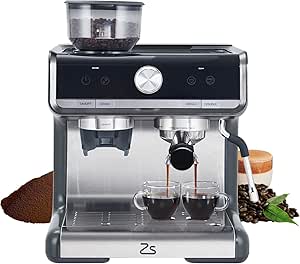 Amazon.com: Expresso Coffee Machines With Grinder, Espresso Machine 20 Bar With 2.8 L Water Tank ...