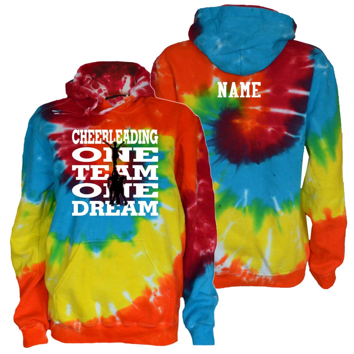 Buy JANT girl Custom Cheerleading One Team One Dream White Text Logo ...