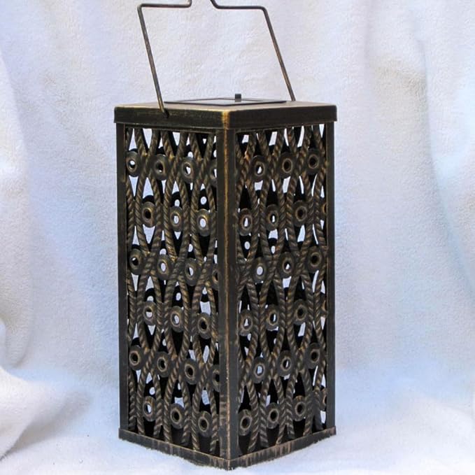Amazon.com : Shadows and Light Windsor Solar LED Lantern : Landscape ...