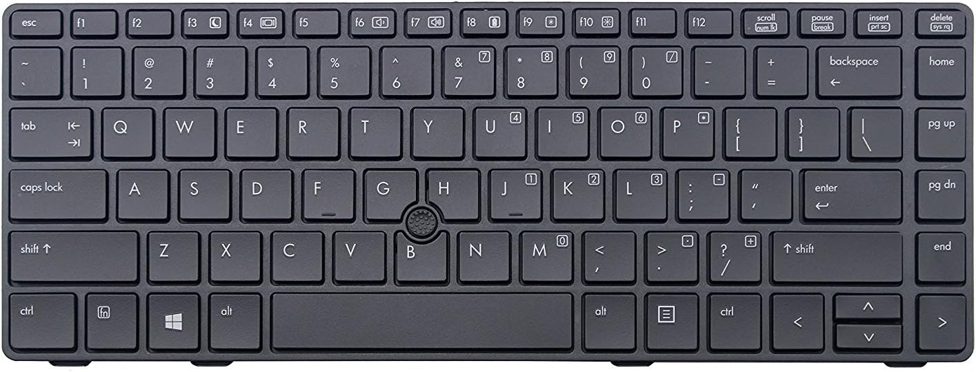 Amazon.com: New US Layout Black Keyboard Replacement for HP Elitebook ...