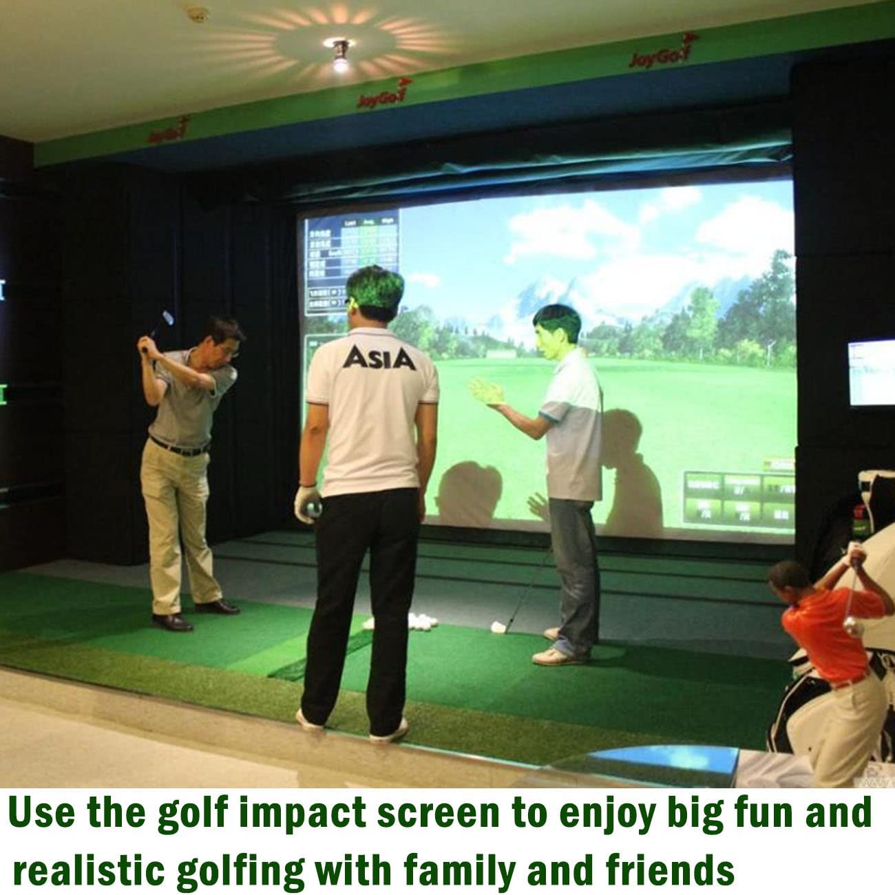 Podoy Golf Simulator Impact Screen 118 x 79 inch for Golf Training ...