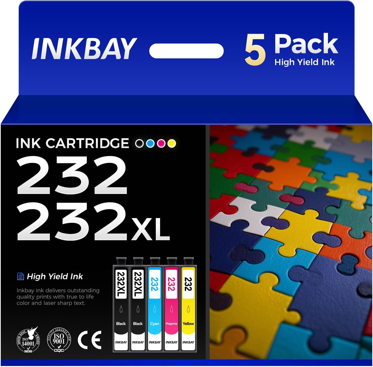 Amazon.com: INKBAY Remanufactured 232XL Ink Cartridges Replacement for ...