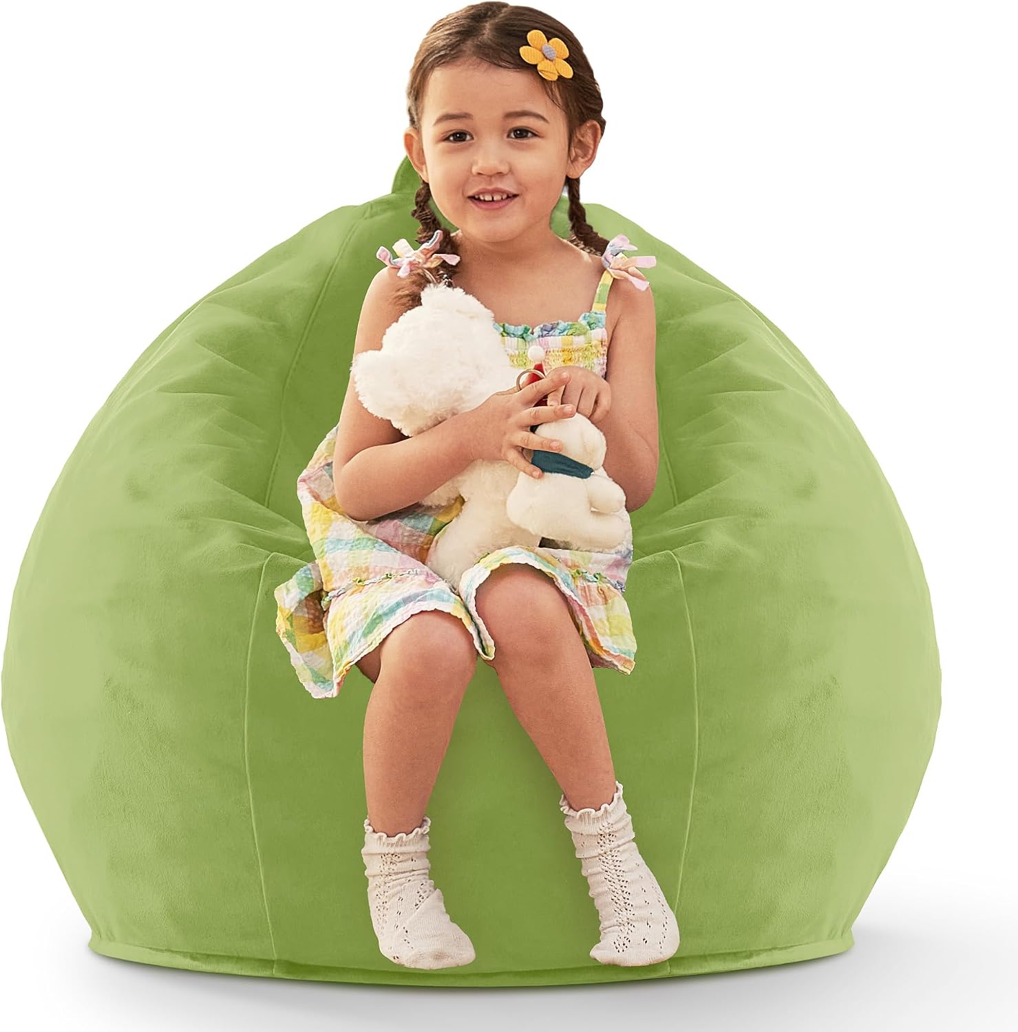 Amazon.com: HABUTWAY 2.5FT Bean Bag Chair, 2.5' Beanbags Small Bean Bag ...